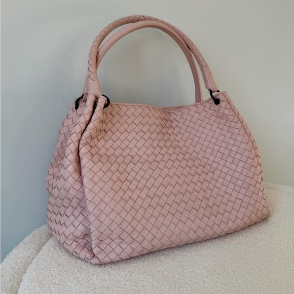 Bottega Veneta | Bags | Bottega Veneta Pink Intrecciato Parachute Hobo ...